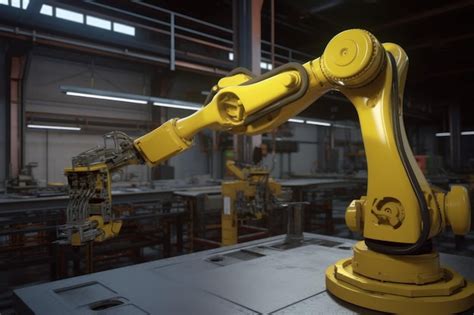 Premium Ai Image Robotic Arm Industrial Automated Generate Ai