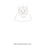 How To Draw A King With All The Royal Symbols