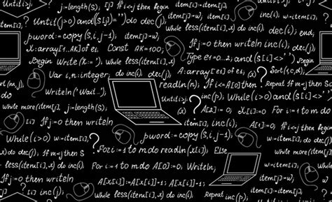 beautiful technical seamless pattern with programming code plots and schemes you can use any