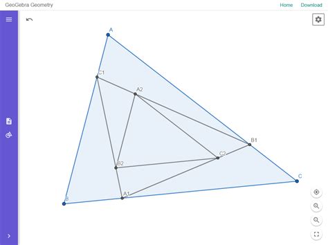 Geometry Proving Similarity For A Triangle Inside Another Triangle