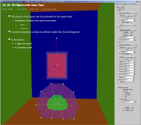 Three Types Of Softbody Objects Simulated Together On A Single Slide