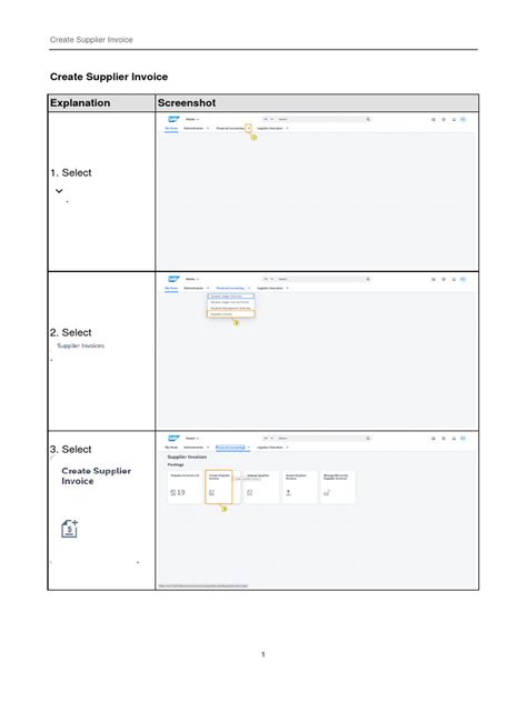 Create Supplier Invoice Pdf