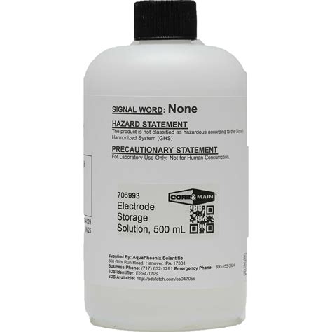 Core And Main Electrode Storage Solution 500 Ml
