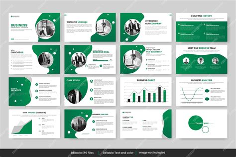 Premium Vector Vector Business Powerpoint Presentation Slides Template Design Minimalist