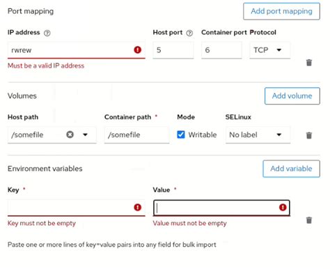 Few Issues With Container Create Validation · Issue 1459 · Cockpit
