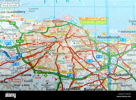 Edinburgh And Surrounding Area Map Upfv