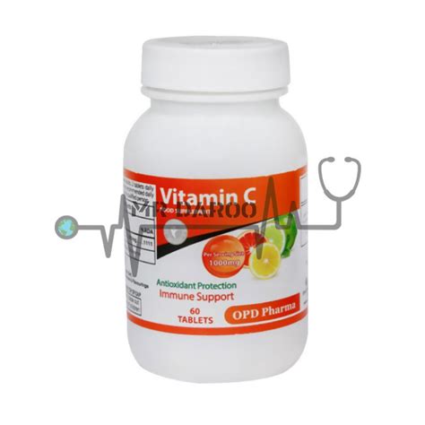 قرص ویتامین سی او پی دی فارما 1000 میلی گرم 60 عدد داروخانه آنلاین