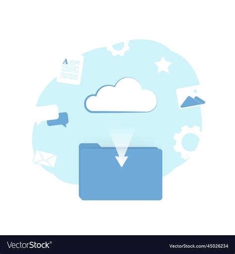 Cloud Syncing And Backup Storage Royalty Free Vector Image