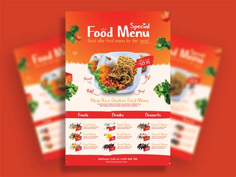 Poster Food Menu By Rozzo On Dribbble