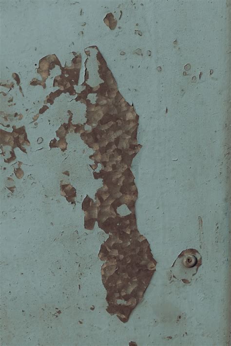 무료 사진 아연 도금 금속에 밝은 녹색 오래 된 거친 페인트