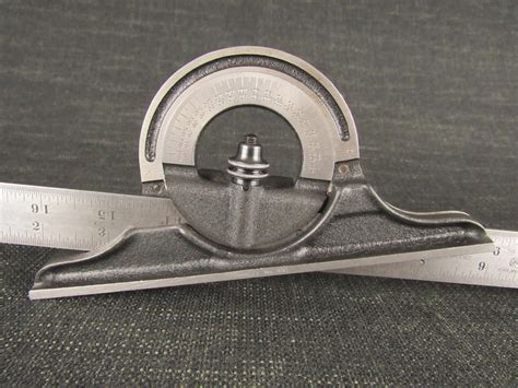 Starrett 491 Bevel Protractor With 18 Rule Sold