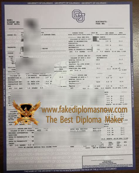 How To Buy A Fake University Of Colorado Transcript