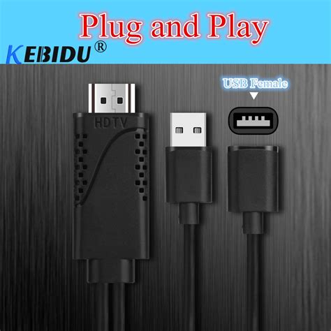 Kebidu In P Usb Female To Hdmi Male Hdtv Adapter Cable Hdtv Adapter Converter M For