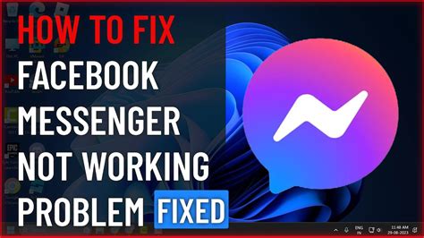 How To Fix Facebook Messenger Not Working Problem On Windows Pc Youtube