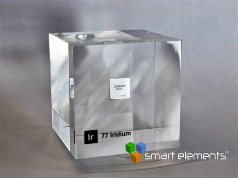 Acrylic Element Cube Iridium Ir 50mm 7
