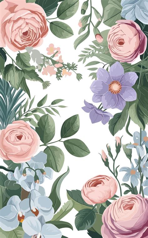 A Drawing Of Flowers With The Name Lily 50778400 Vector Art At Vecteezy