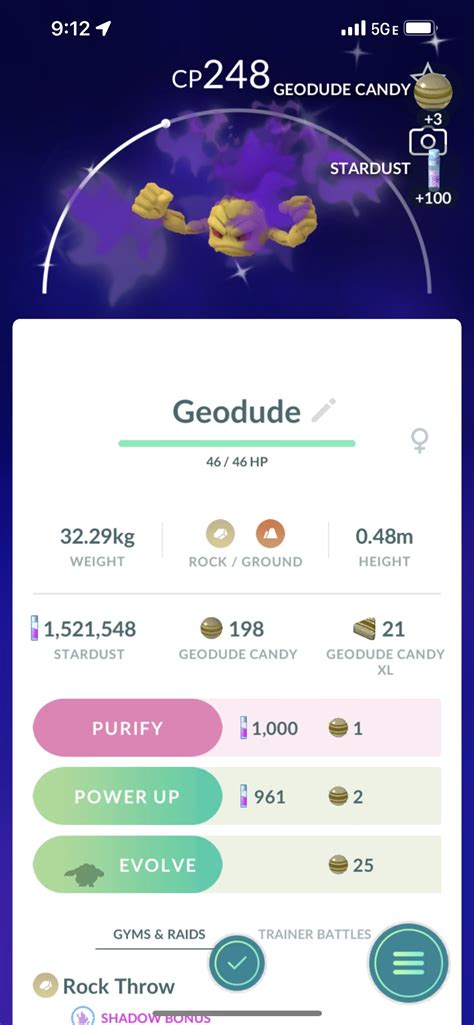 Finally Got My First Shadow Shiny Thanks Sierra Rpokemongo