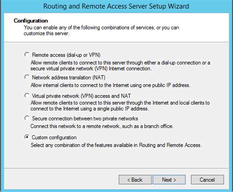 Routing And Remote Acces Setup Wizard Custom Configuration It Droplets