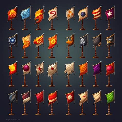 Premium Ai Image Pointer Flag Pole Game Ai Generated Background Emblem Direction Flutter Small