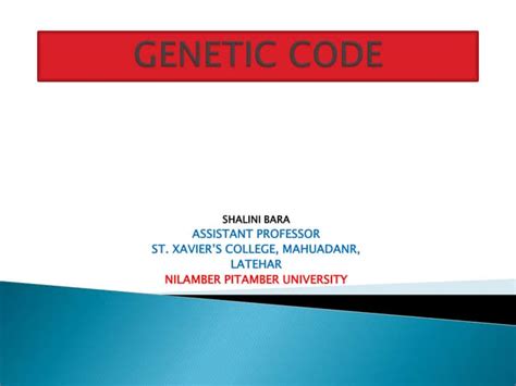 Genetic Code Pptx Programming Languages Computing