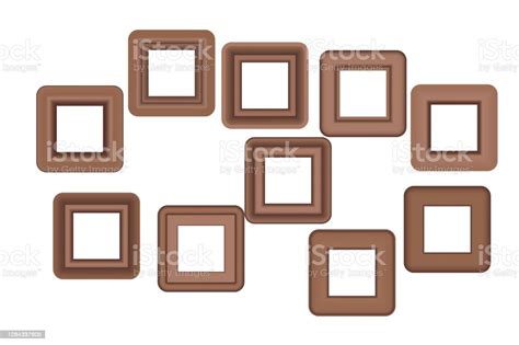 당신의 디자인을위한 제곱 골든 빈티지 나무 프레임의 큰 세트 빈티지 커버 텍스트에 대 한 배치 빈티지 앤티크 골드 아름 다운 직사각형 프레임입니다 템플릿 벡터 그림입니다 0