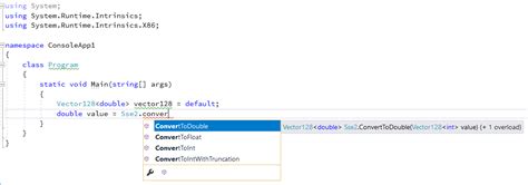 Sse2 ConvertToXYZ Methods With Wrong Reference Assembly Issue 10173