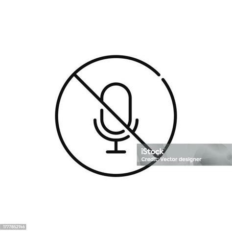 마이크 허용 안 함 흰색 배경에 고립된 선 아이콘 기호 기호 녹음 라인 아이콘 없음 0명에 대한 스톡 벡터 아트 및 기타 이미지 0명 그래픽 사용자 인터페이스 기자