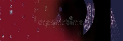 Two Computer Codes Processing Against Black And Gradient Background