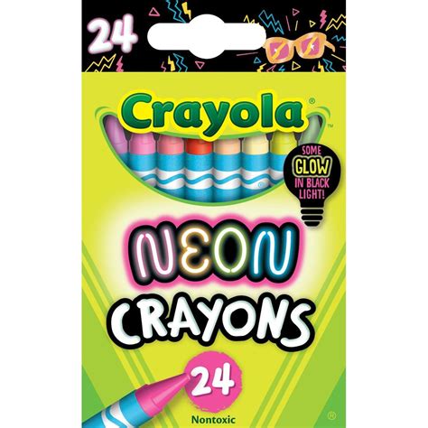 Crayola Neon Crayons 24 Count Set