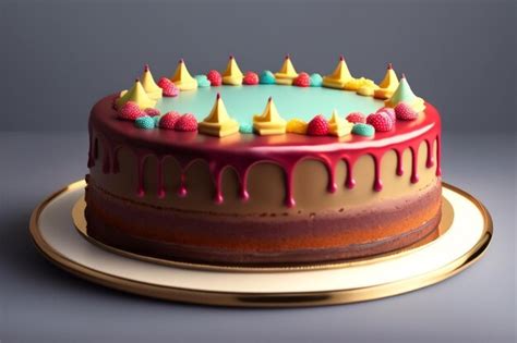 Premium Ai Image 3d Cake Design