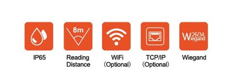 RFID UHF Reader Rfid Access Control System Reading Distance 8 Meters