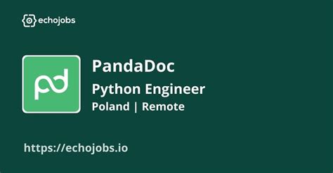 Hiring Python Engineer Document App Poland Remote R Aws Docker Kafka Pandas Python