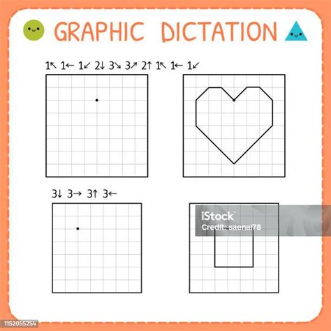 그래픽 받아쓰기 운동 능력을 연습을 위한 유치원 워크 시트 아이 들을 위한 유치원 교육 게임 어린이를 위한 작업 페이지 0명에 대한 스톡 벡터 아트 및 기타 이미지 Istock