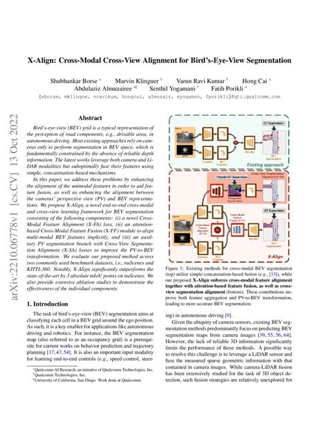 x align cross modal cross view alignment for bird s eye view