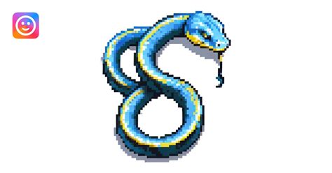 Minimalist Python Programming Language Logo With Simplified Blue And