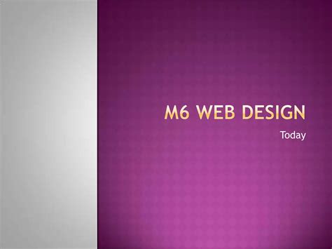 M6 Web Design Final Project Pptx