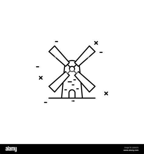 Mill Icon Simple Thin Line Outline Vector Of Agriculture Icons For Ui And Ux Website Or