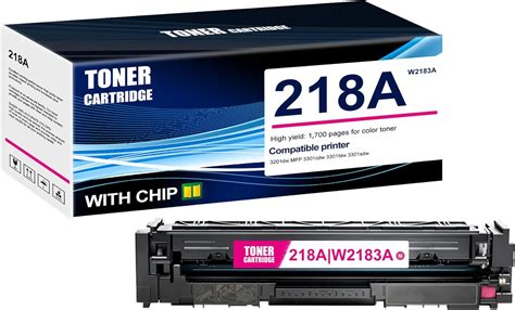 1 Pack Magenta 218a W2183a High Yield Toner Cartridge Compatible 218a W2183a
