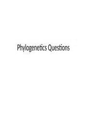Based On The Data In The Table Below Draw A Phylogenetic Tree That Reflects The Course Hero