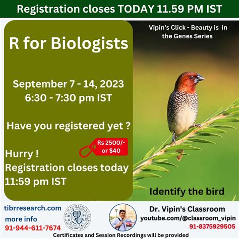 Dr Vipin Singh On Linkedin R For Biologists Bioinformatics Biology Vipinsclassroom Biotech…