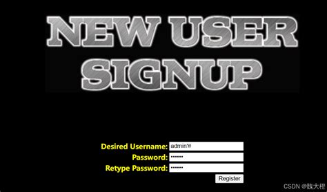 Sql注入实例（sqli Labsless 24）用户名密码sql注入例子 Csdn博客