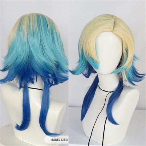 Jellyfish Modeling Side Parted Hairstyle Multi Color Wig Classical Flip