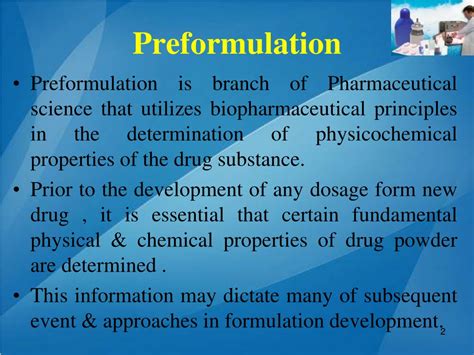 PPT PREFORMULATION PowerPoint Presentation Free Download ID 9616637