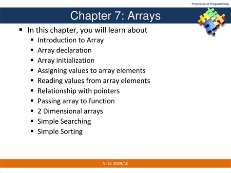 Ppt Chapter 7 Arrays Powerpoint Presentation Free Download Id6118725
