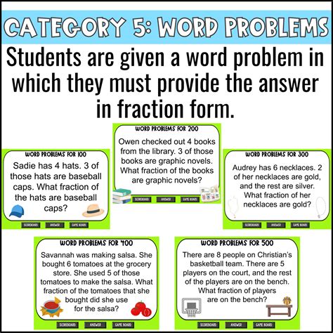 Understanding Fractions Game Show For 3rd Grade Math Review Fun In