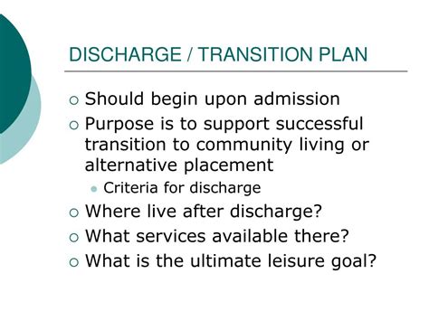 Ppt Discharge Transition Plans And Discharge Plans Powerpoint
