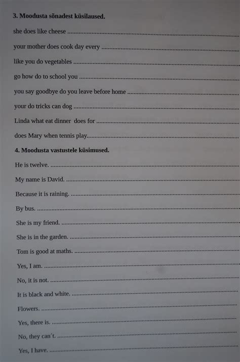 We Love English Year 4 Questions1