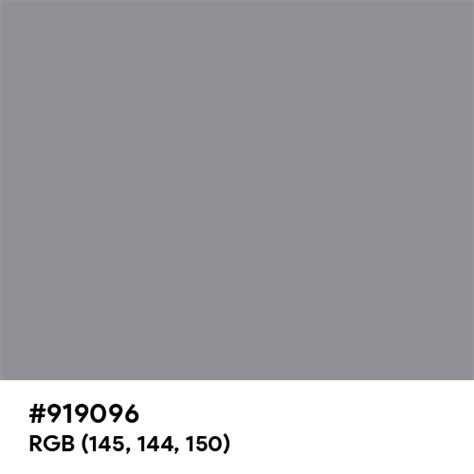 Manatee Gray Color Hex Code Is 919096