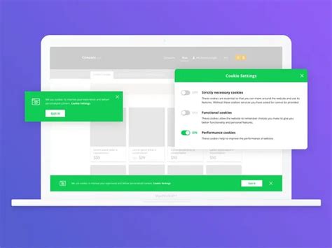 Cookie Banner Ui Kit Design Consent And Disclaimers Users Can Trust