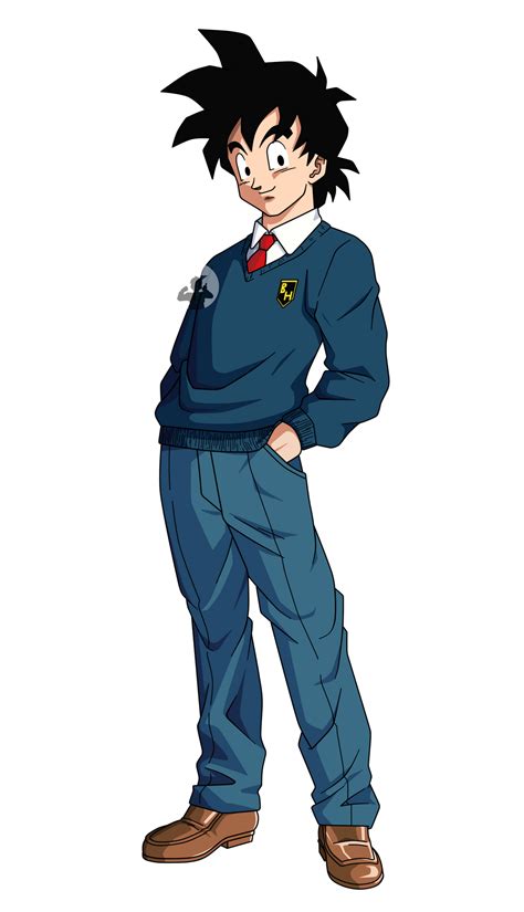 Goten Highschool Facudibuja By Facudibuja On Deviantart